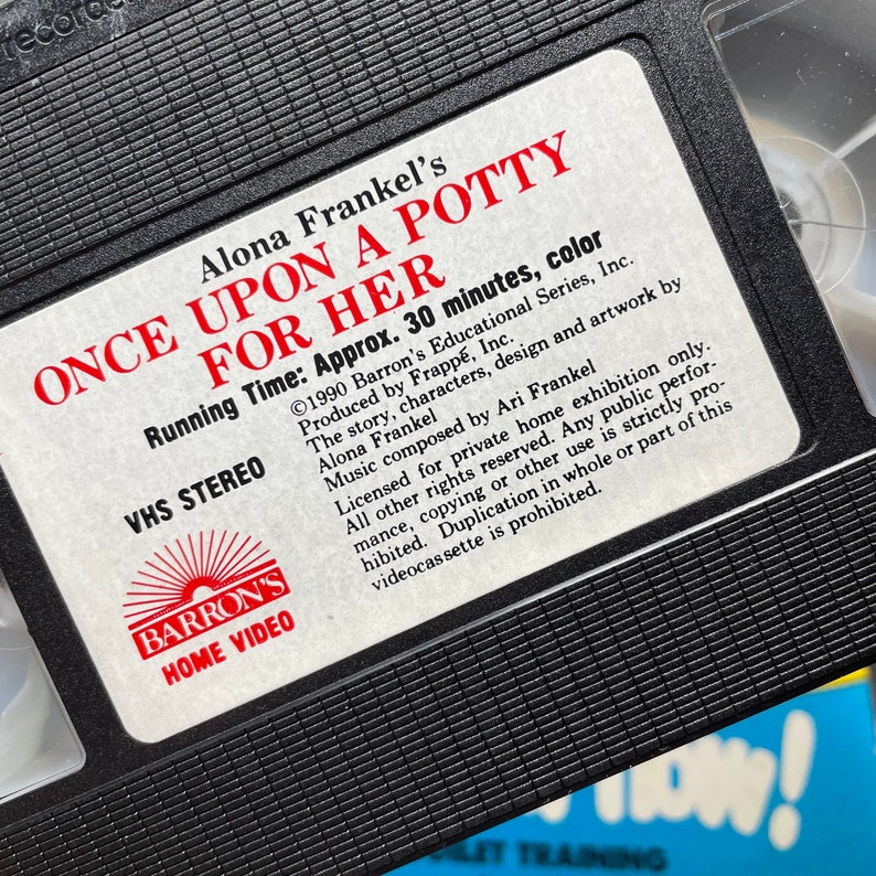 Vintage Once Upon a Potty Time Bundle Set Book VHS Plush Doll - Etsy