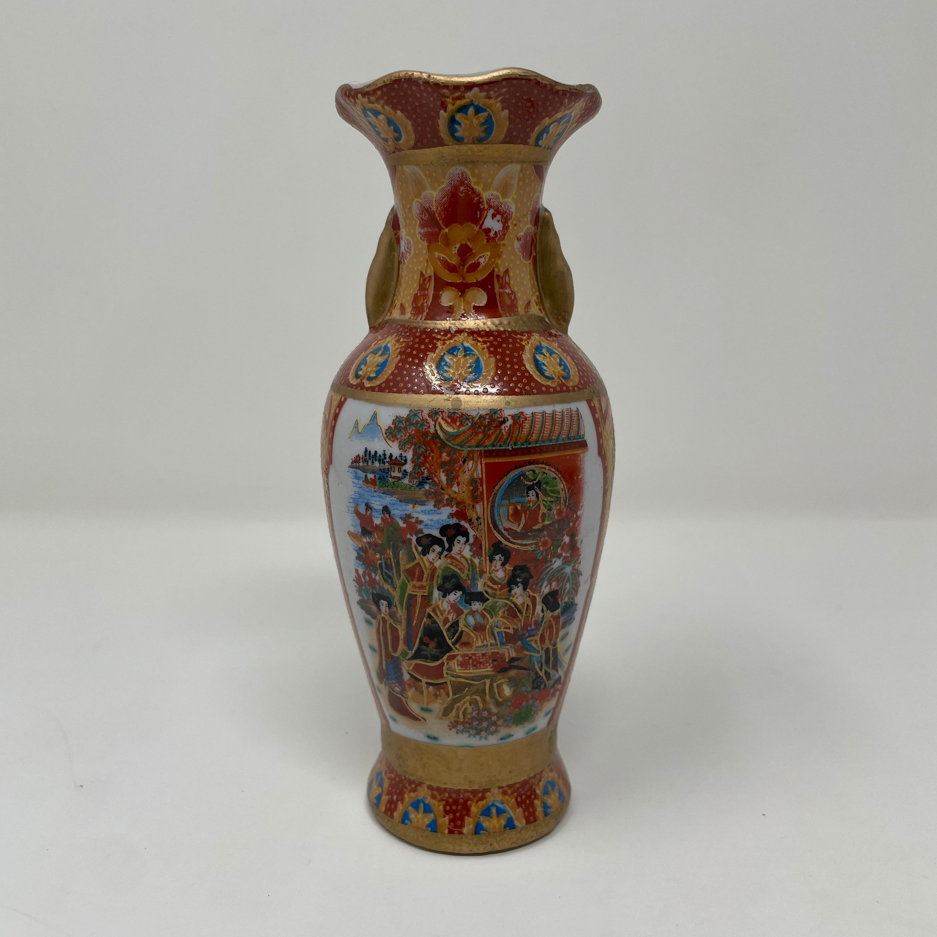 Vintage Chinese Miniature Vase Decorative Colorful Gold - Etsy