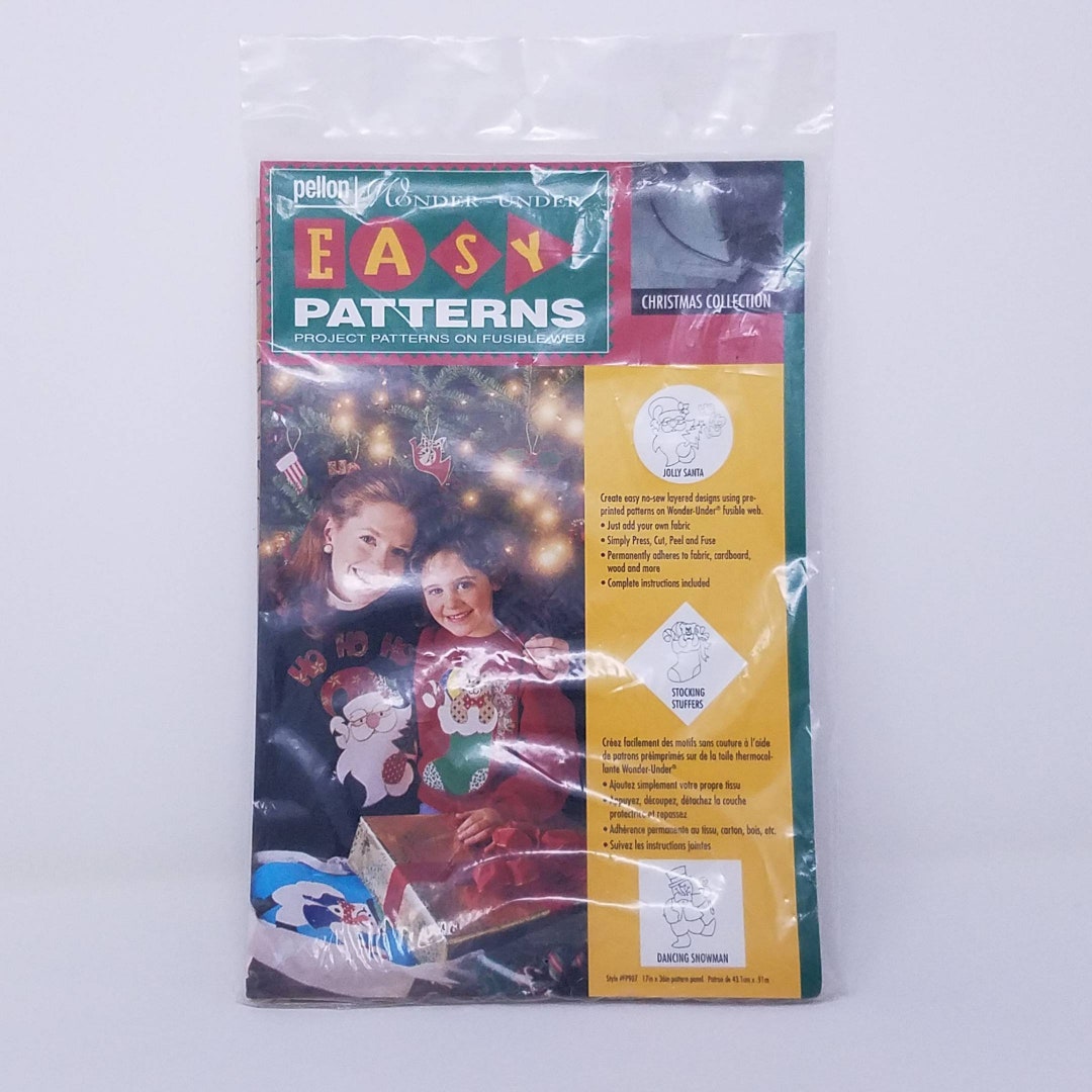 90s Pellon Christmas Collection Wonder-under Easy Patterns Iron Ons - Etsy