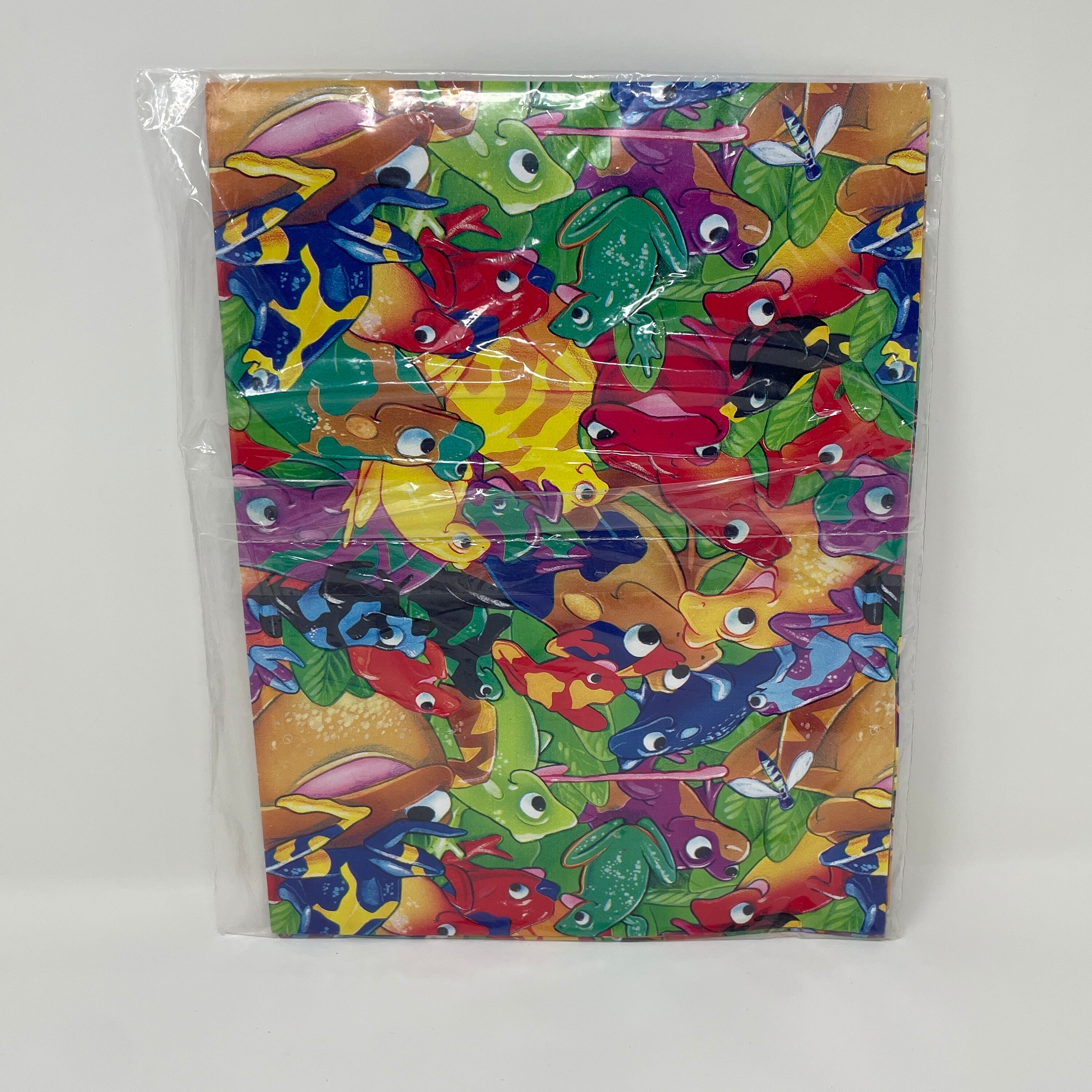Vintage Gift Wrap Exotic Frogs Design Colorful 2.5 Ft X 1.1 Yds - Etsy