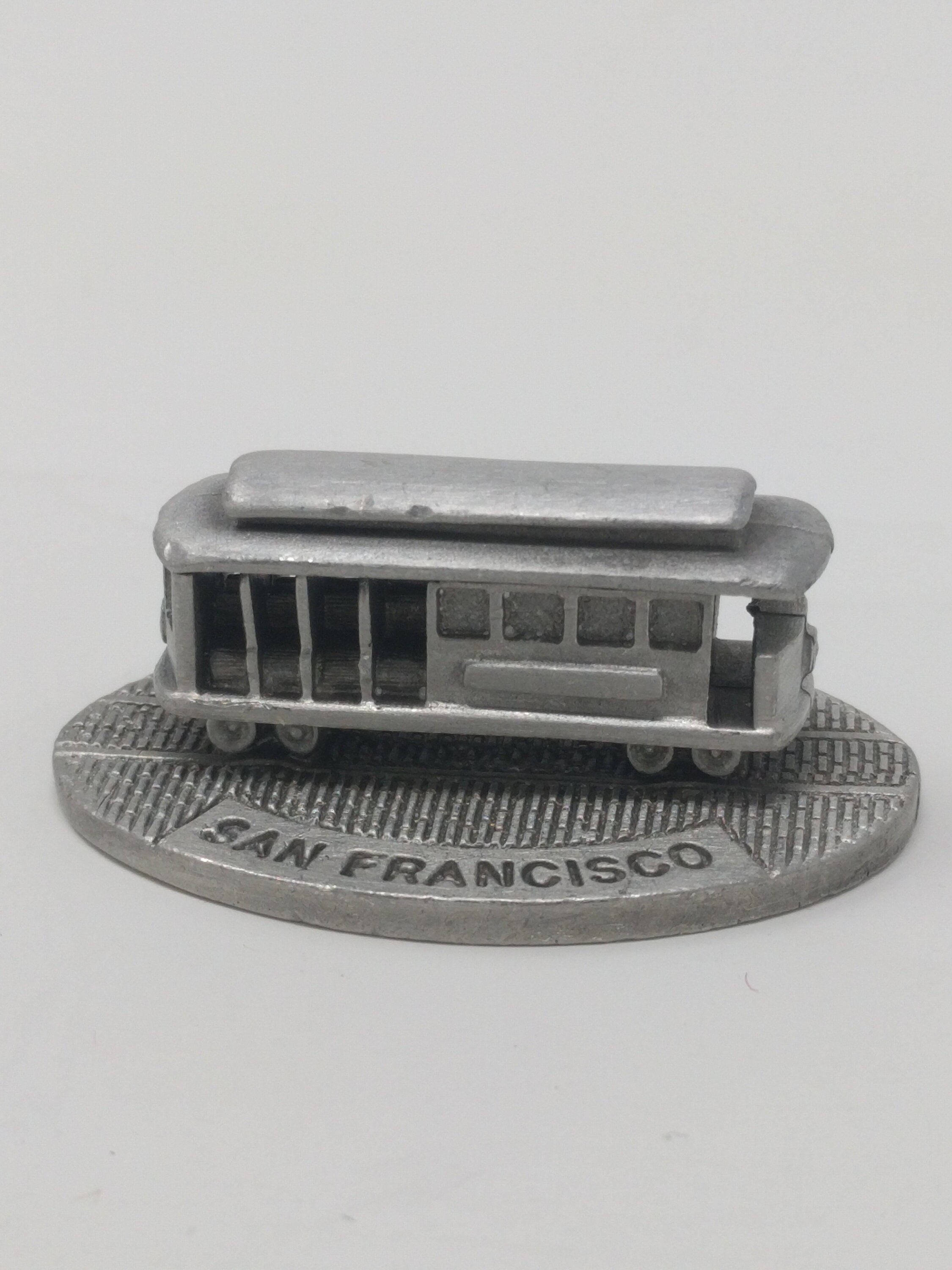 Vintage 1987 San Francisco Cable Car Textured Spoontiques Miniature ...
