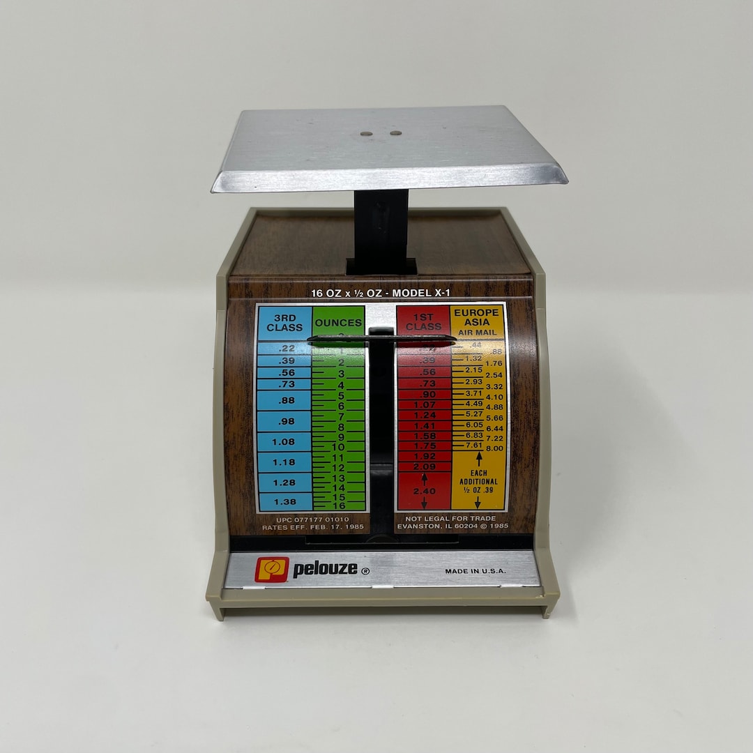 Vintage Miniature Pelouze Postal Scale 16oz X 1/2oz Model X-1 Made in ...