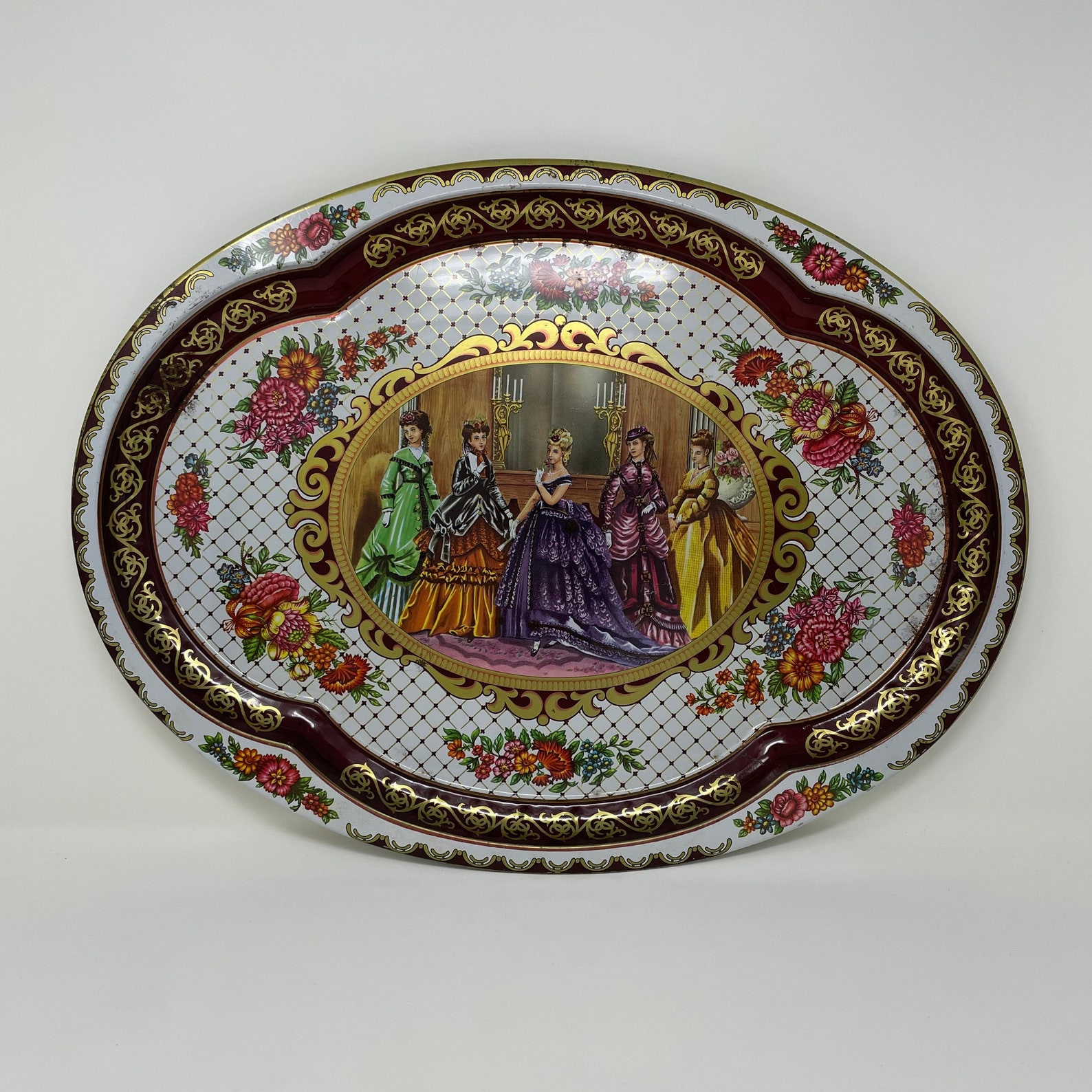 Vintage Serving Tray Daher Decorated Victorian Formal Ware 11101 Made ...