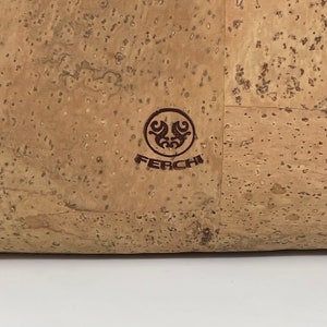 Vintage Y2K Ferchi Cork Shoulder Bag Eco Friendly Vegan Checkers Board ...