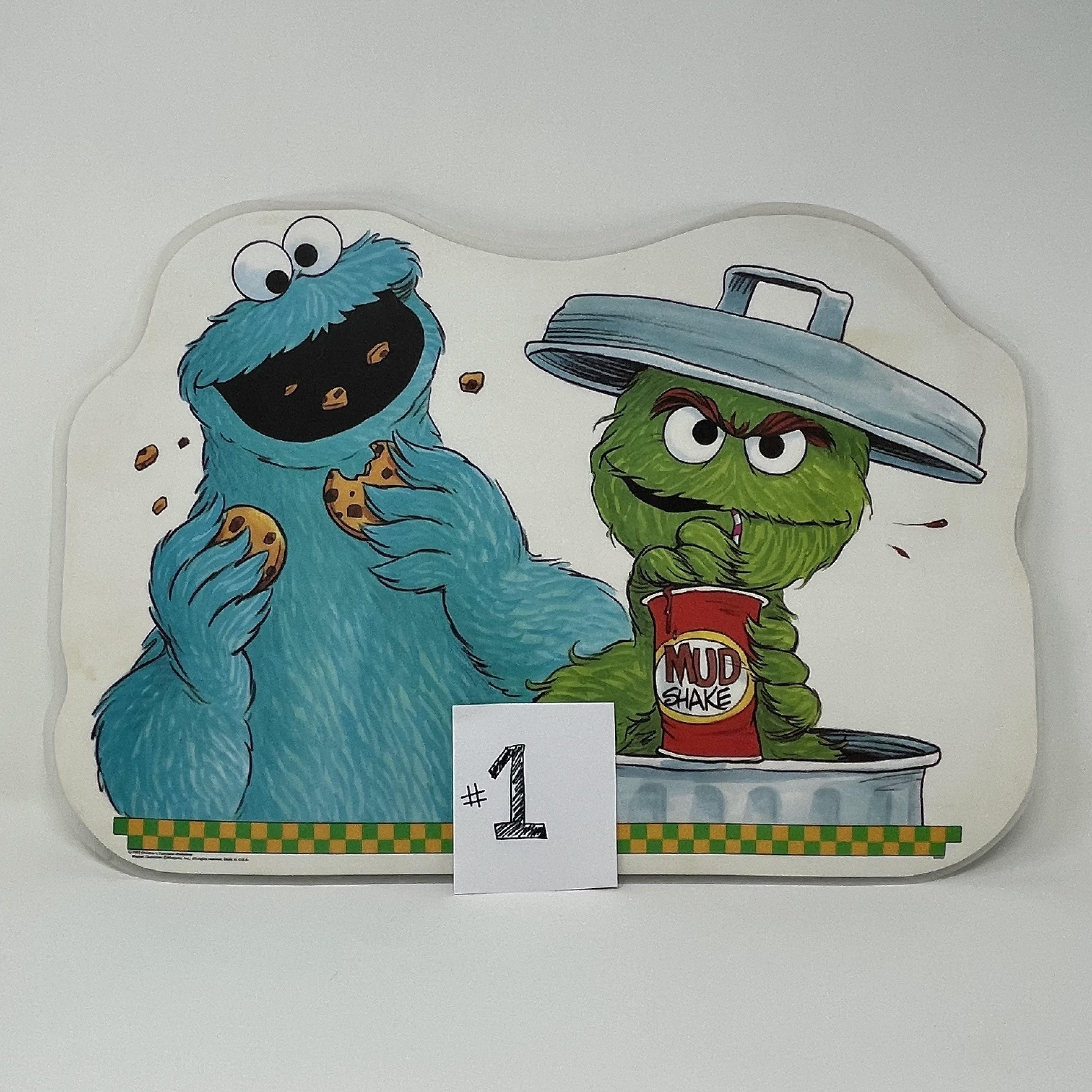 Cookie Monster and Oscar the Grouch Sesame Street Placemat - Etsy