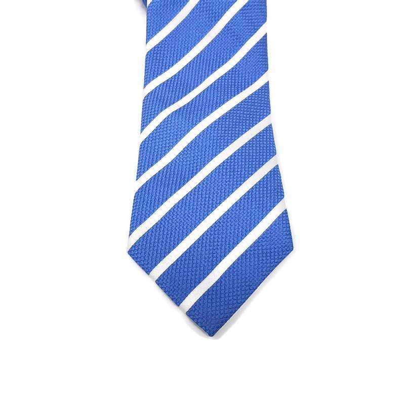 Vintage Countess Mara Necktie 100 Silk Woven Blue Silver - Etsy