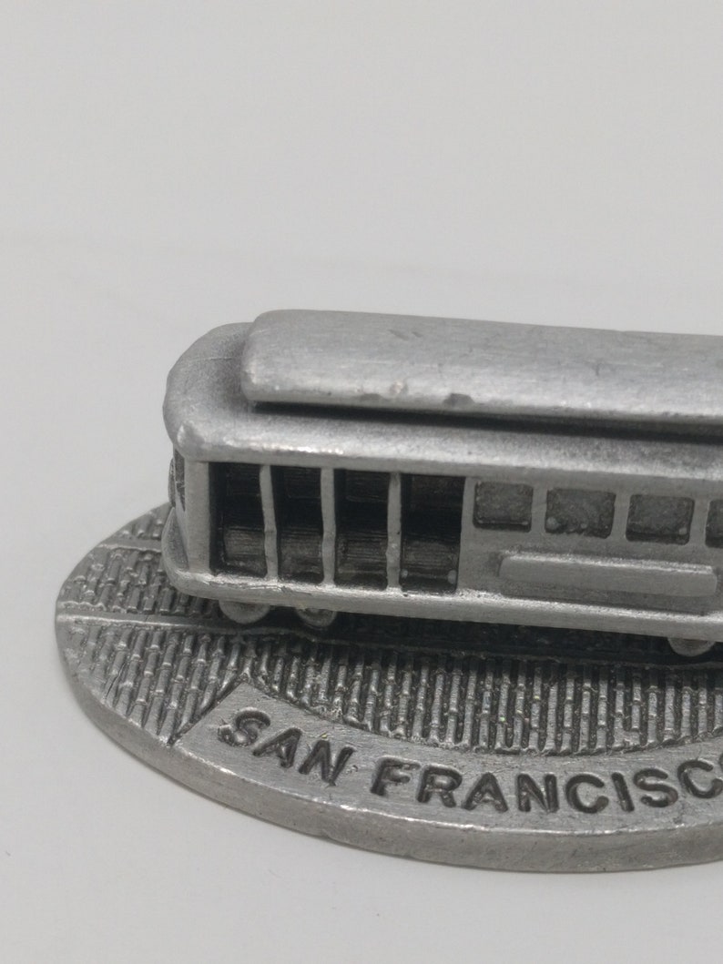 Vintage 1987 San Francisco Cable Car Textured Spoontiques Miniature ...