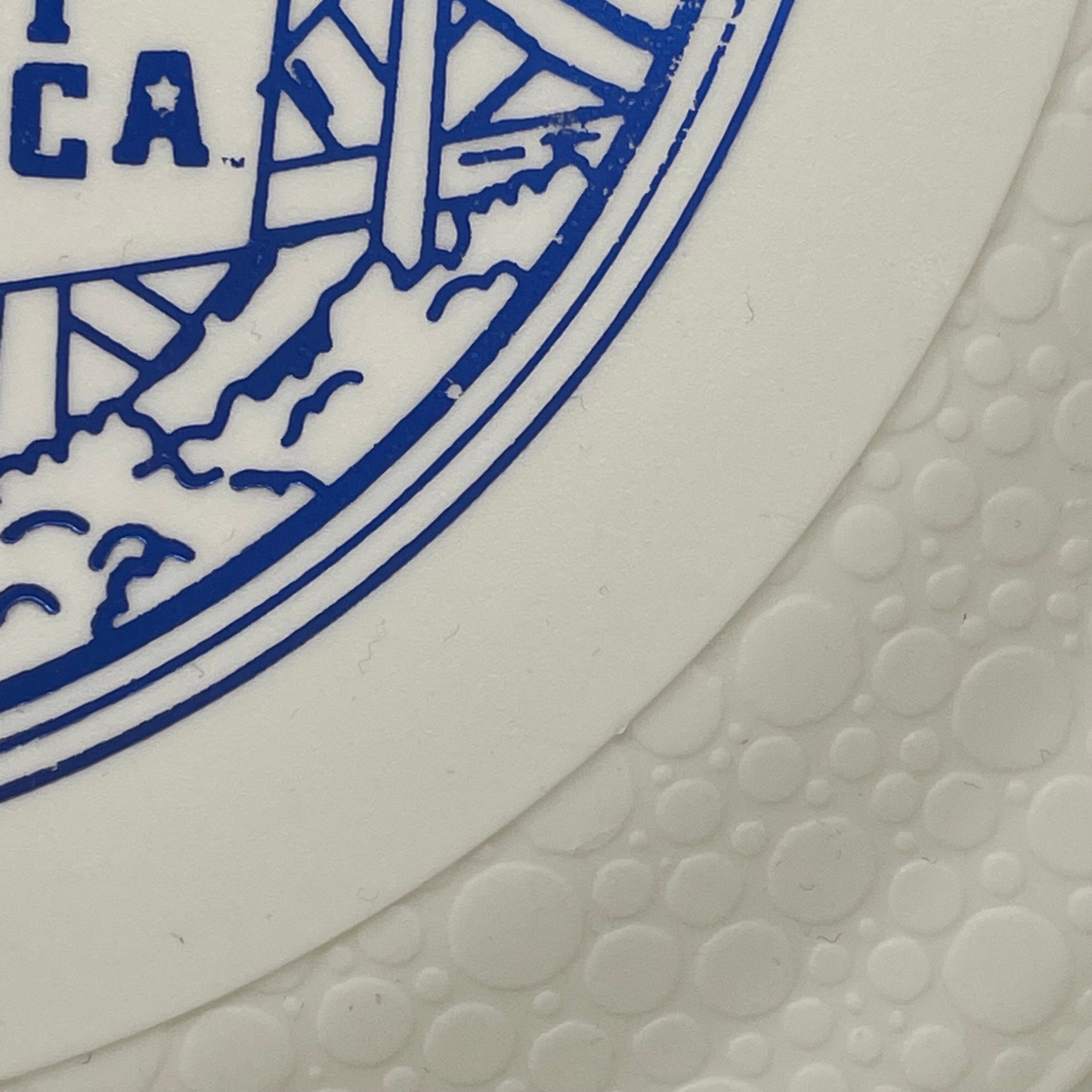 Vintage Six Flags Great America Looney Toons Frisbee White Metalic Blue ...
