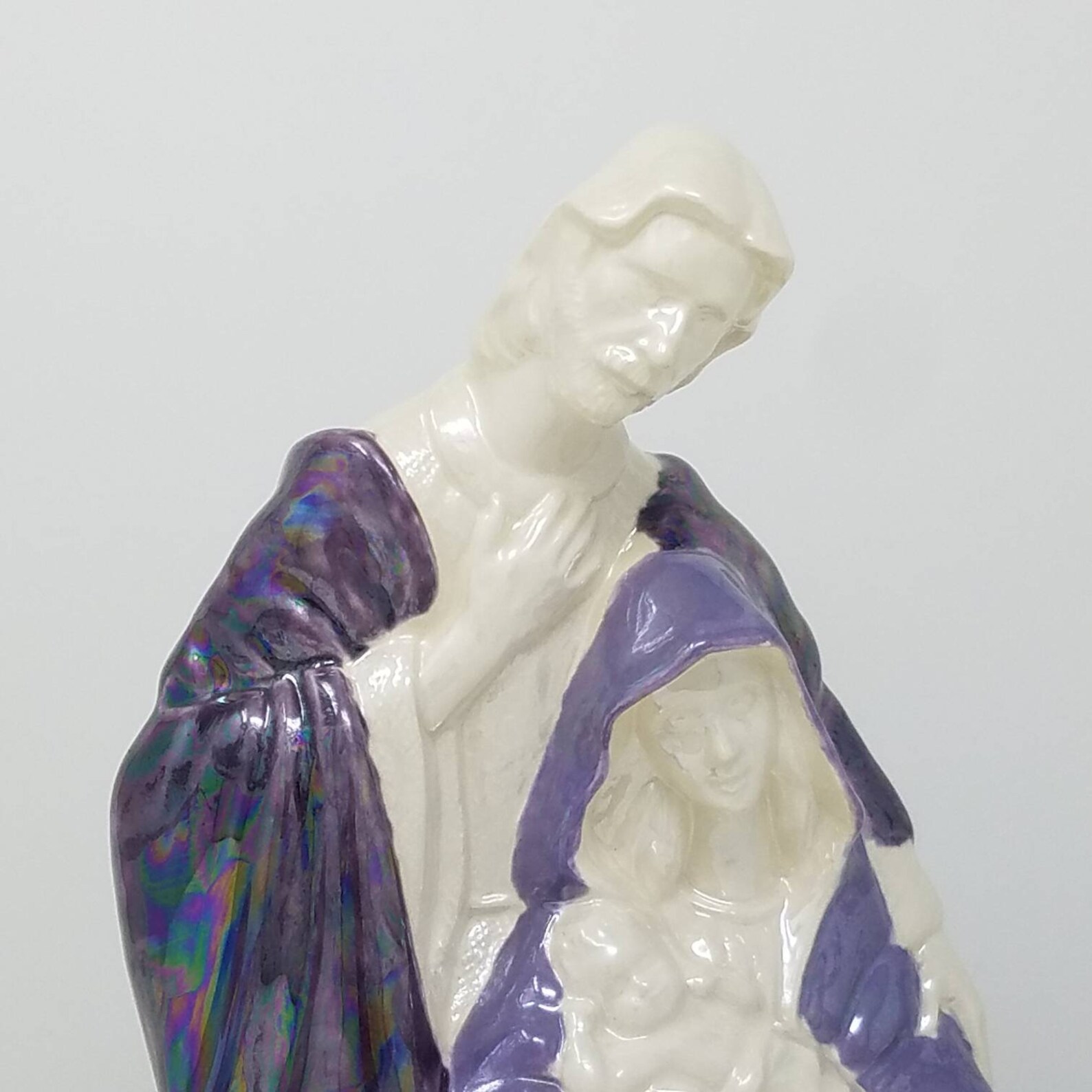 Vintage 90's Luster Wear Purple Iridescent Figure of - Etsy