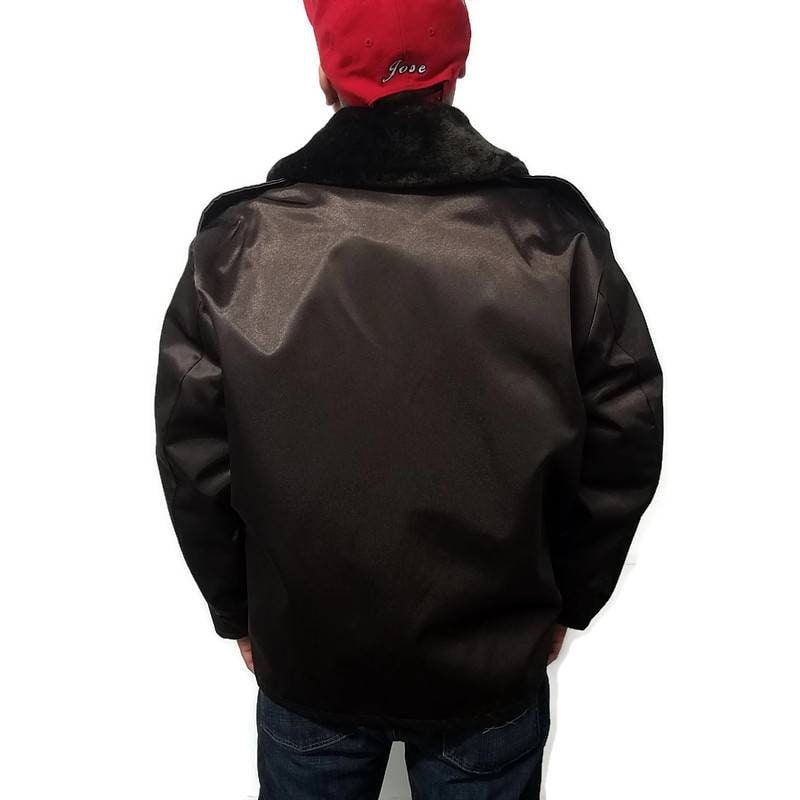 Vintage Shiny Brown Jacket Flying Cross by Fechheimer Union - Etsy