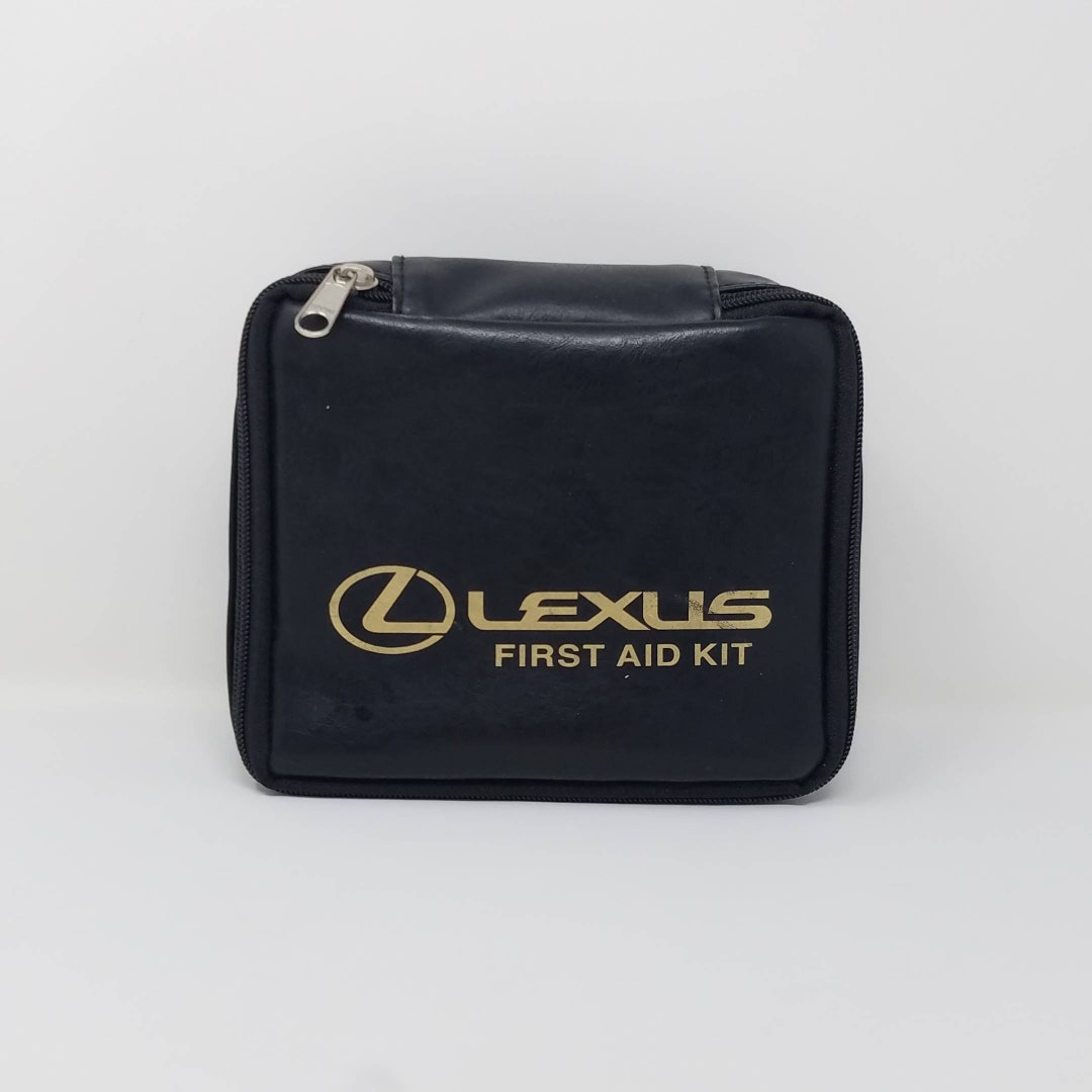 Vintage First Aid Kit Genuine Lexus 1990's Guide Inside Unused Band ...
