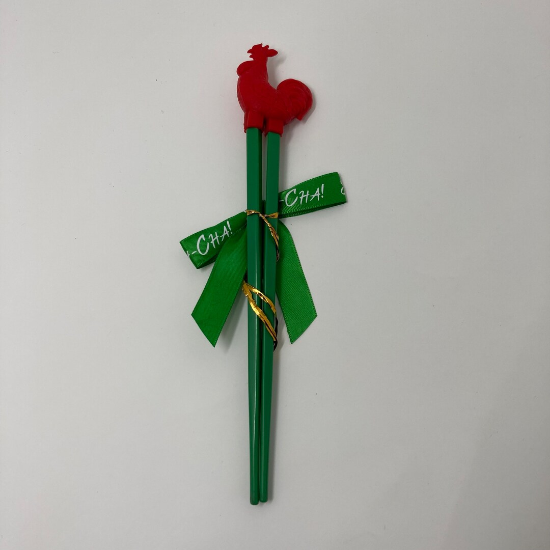 Vintage Saracha Chop Sticks Set, Ramen Noodle Set of 2 Red Green With ...