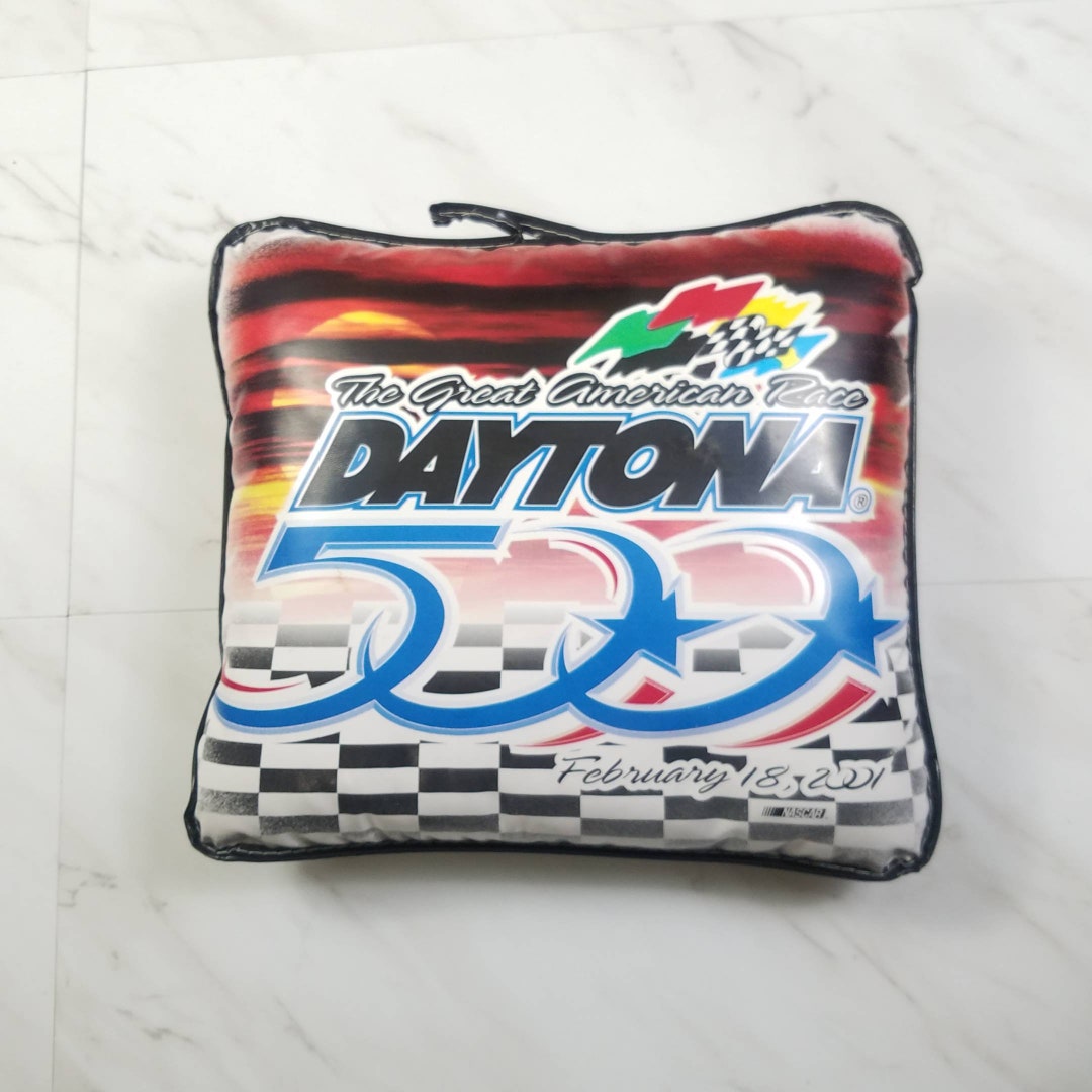 Vintage Daytona 500 Racing Pillow, Stadium Décor Pillow Y2K 2001 - Etsy