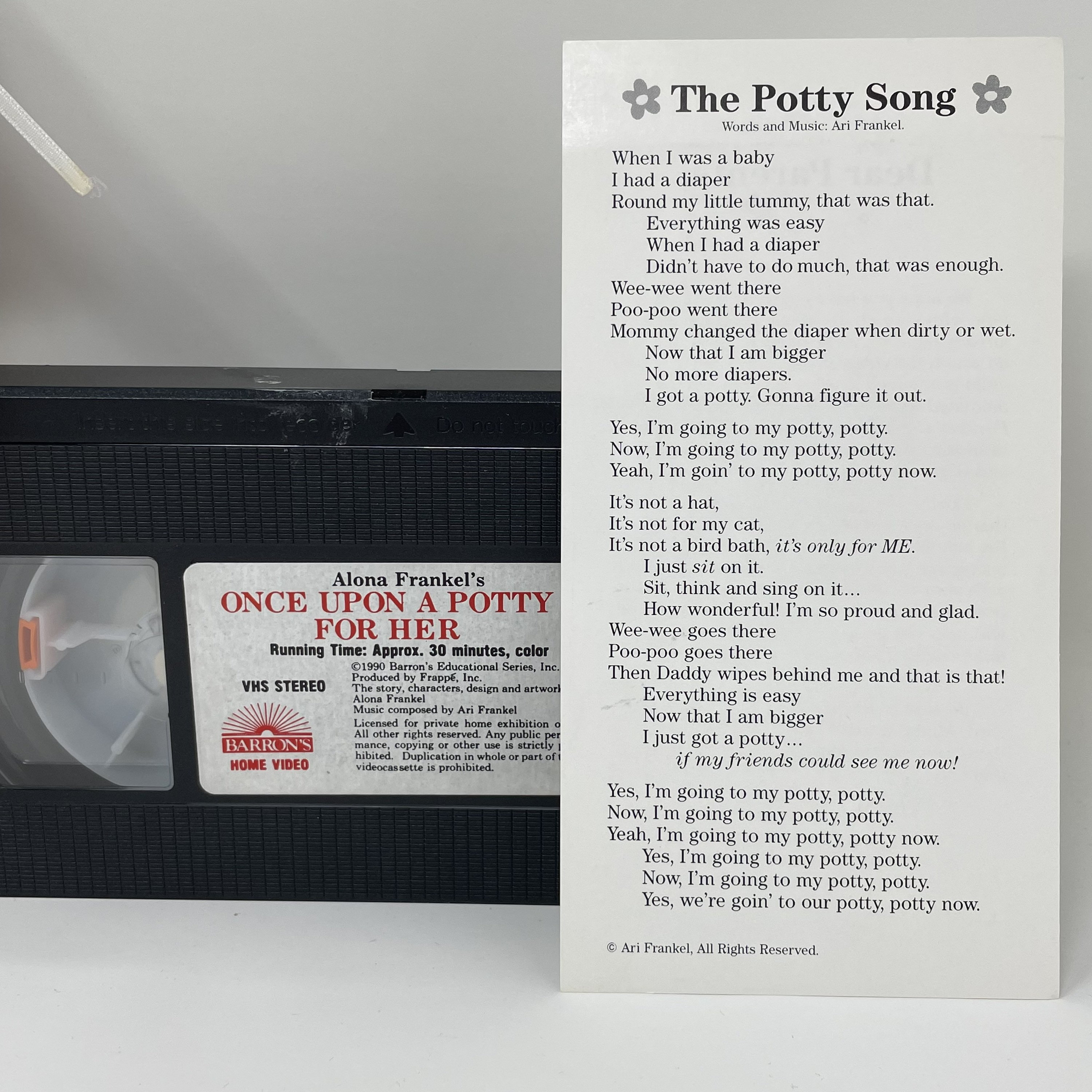 Vintage Once Upon a Potty Time Bundle Set Book VHS Plush Doll - Etsy