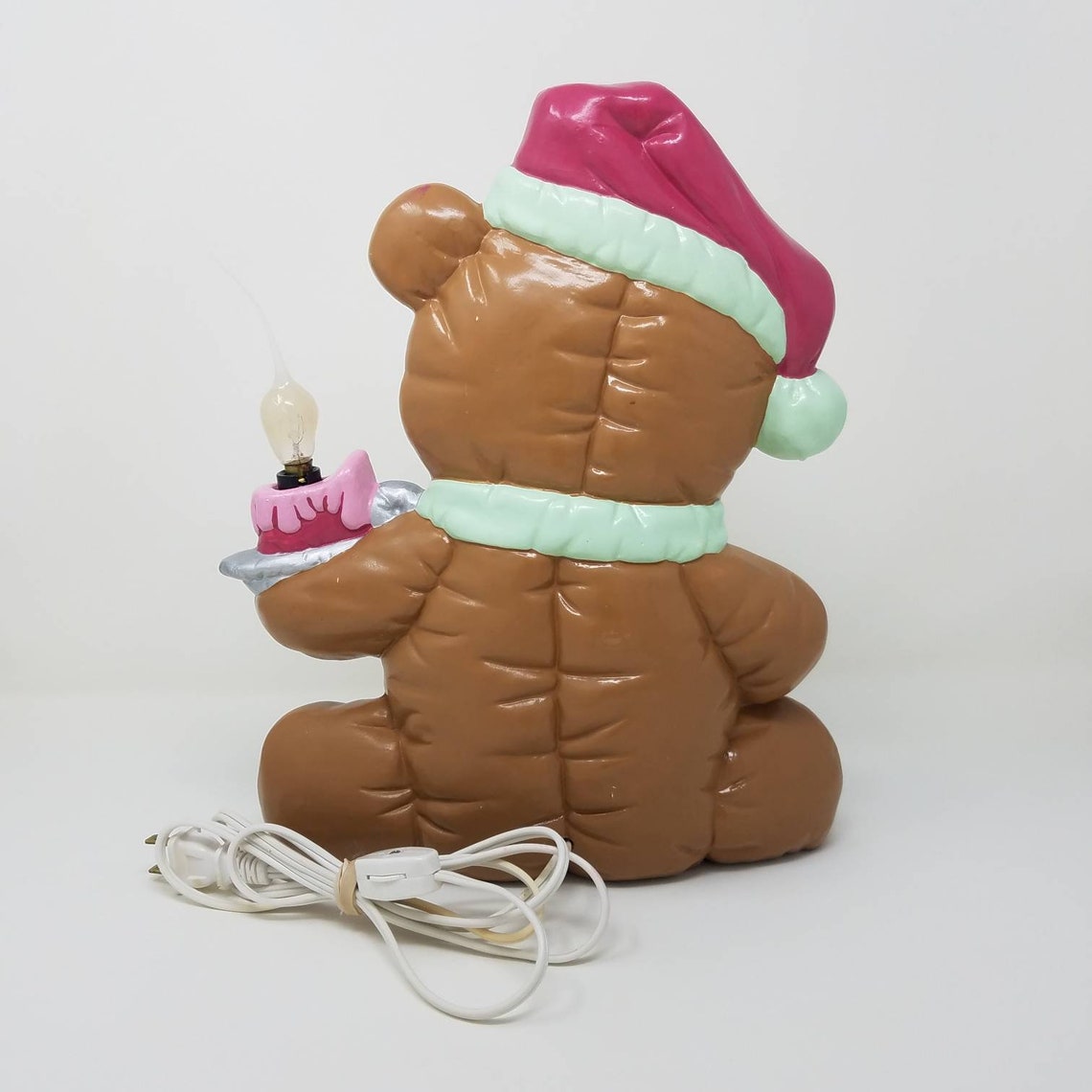 Vintage Ceramic Teddy Bear Plug in Light Up/ Night Light 13 - Etsy