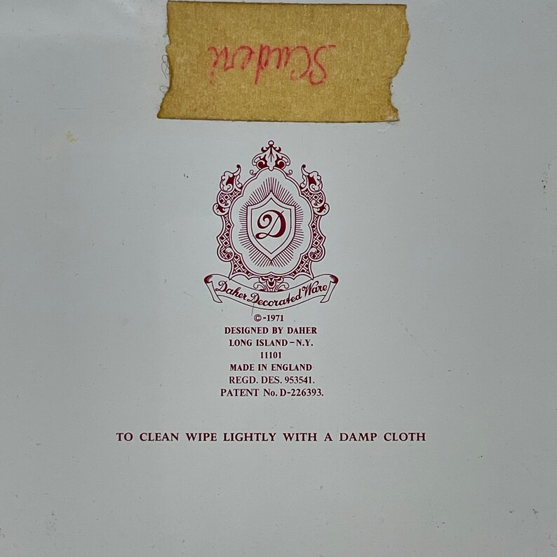 Vintage Serving Tray Daher Decorated Victorian Formal Ware - Etsy