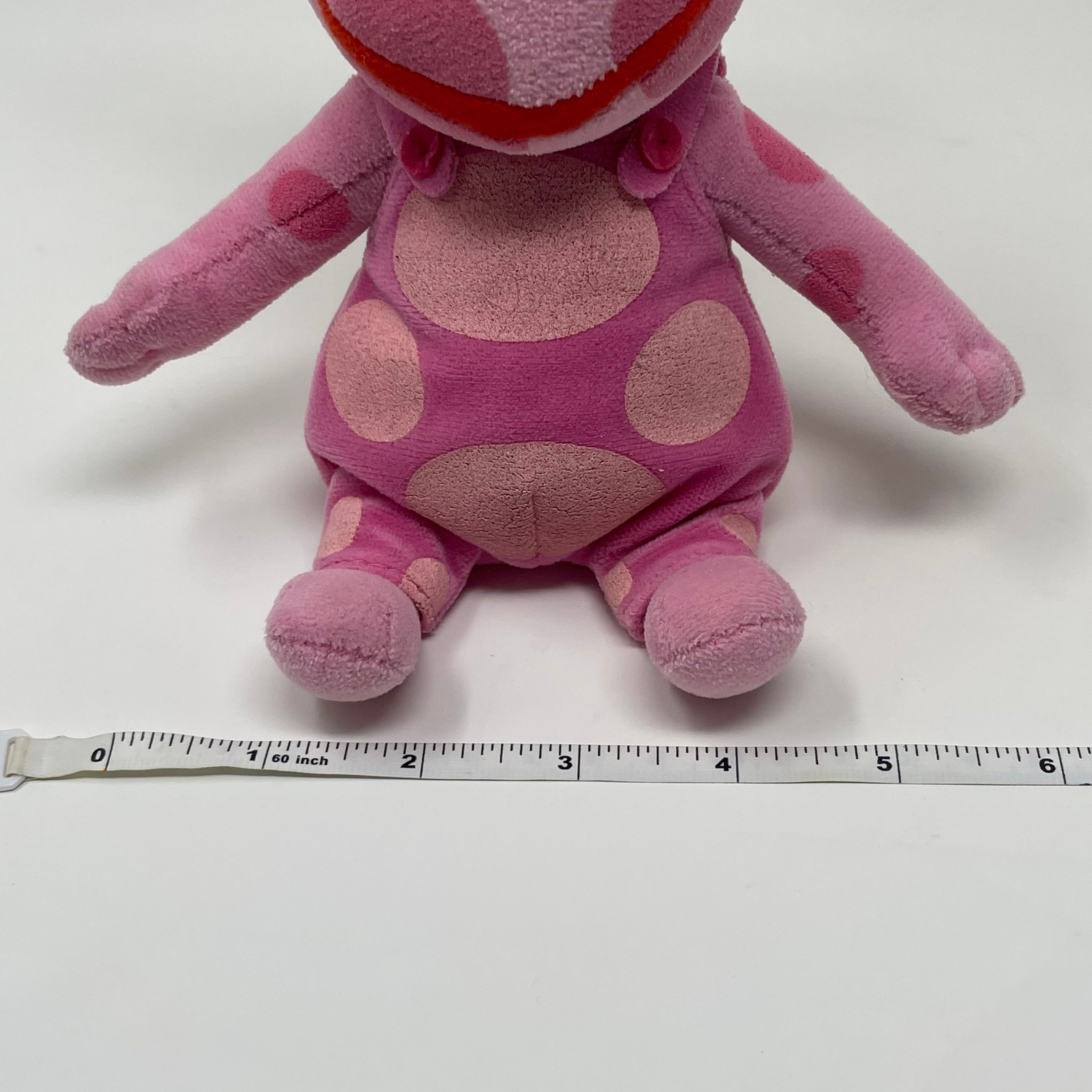 Vintage Y2K TY Backyardigans Uniqua Beanie Babies Pink Spot Plush ...