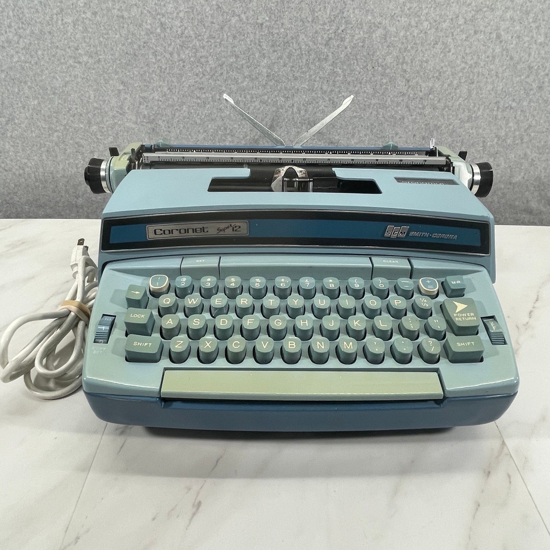 Vintage Electric Typewriter Smith Corona Coronet Super 12 Electric ...