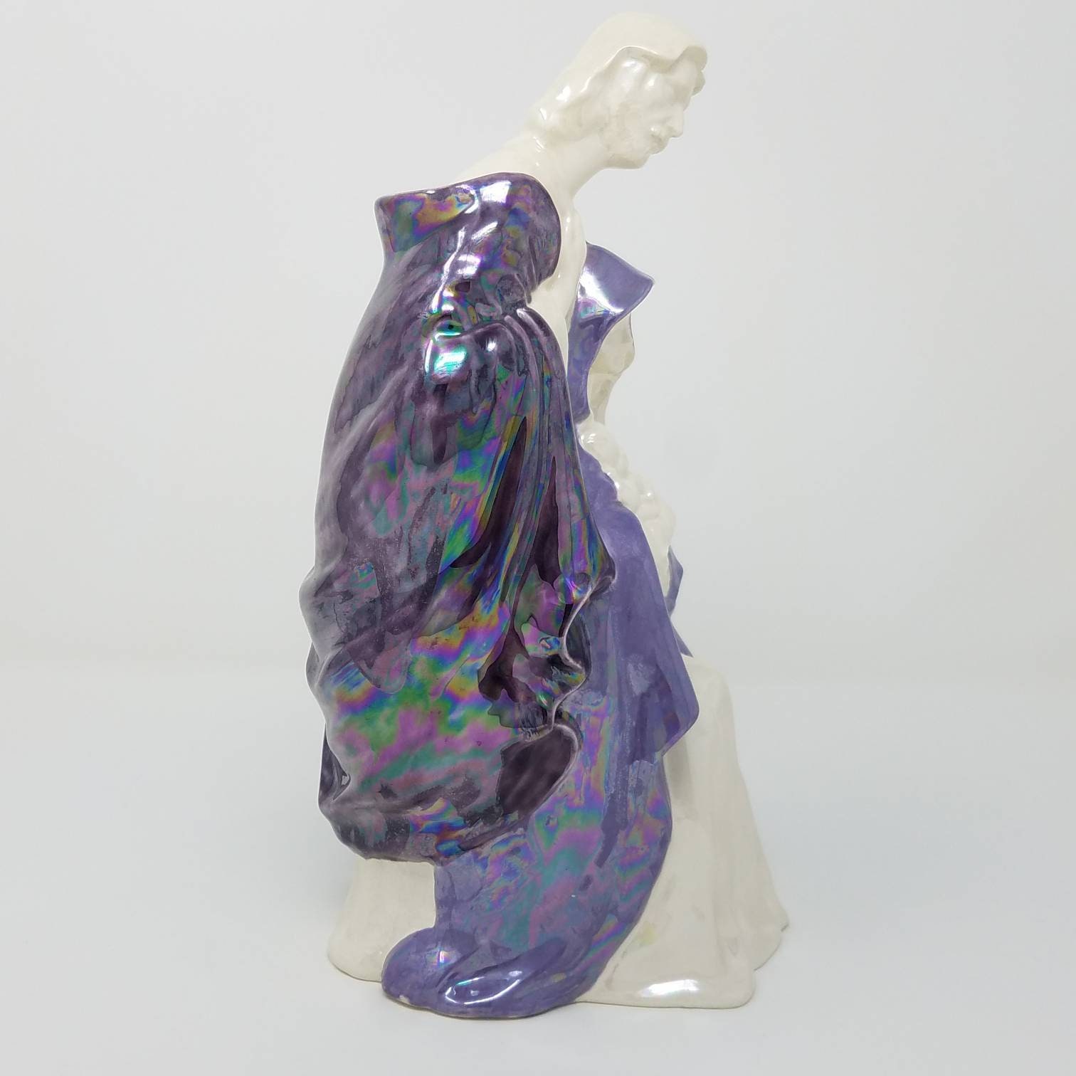 Vintage 90's Luster Wear Purple Iridescent Figure of - Etsy