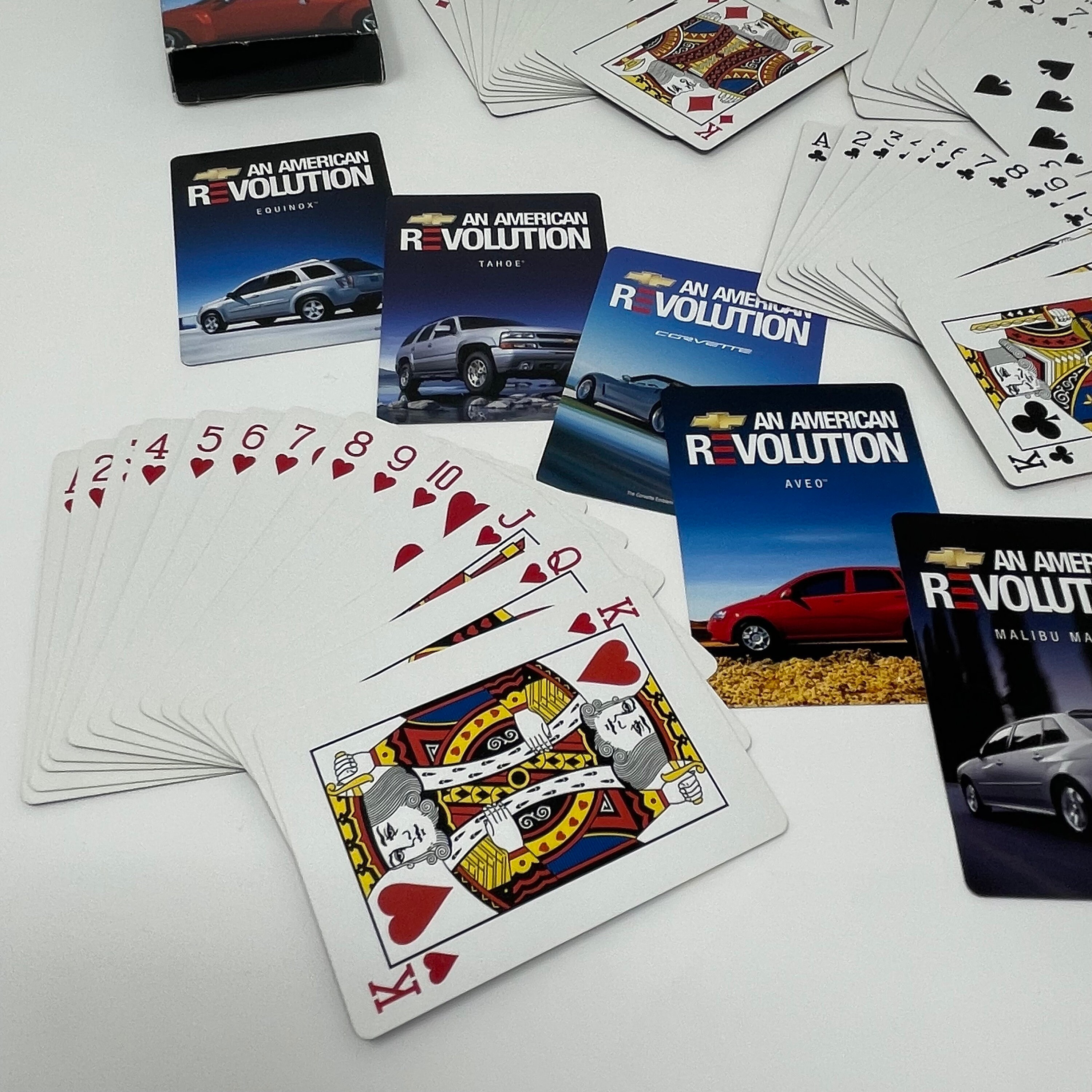 Vintage 2000s Chevy Boxed Playing Cards, Promotional Swag Limited Run ...