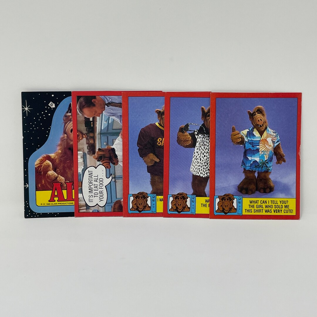Vintage Topps Alf Character Collectible Trading Cards Alien Productions ...