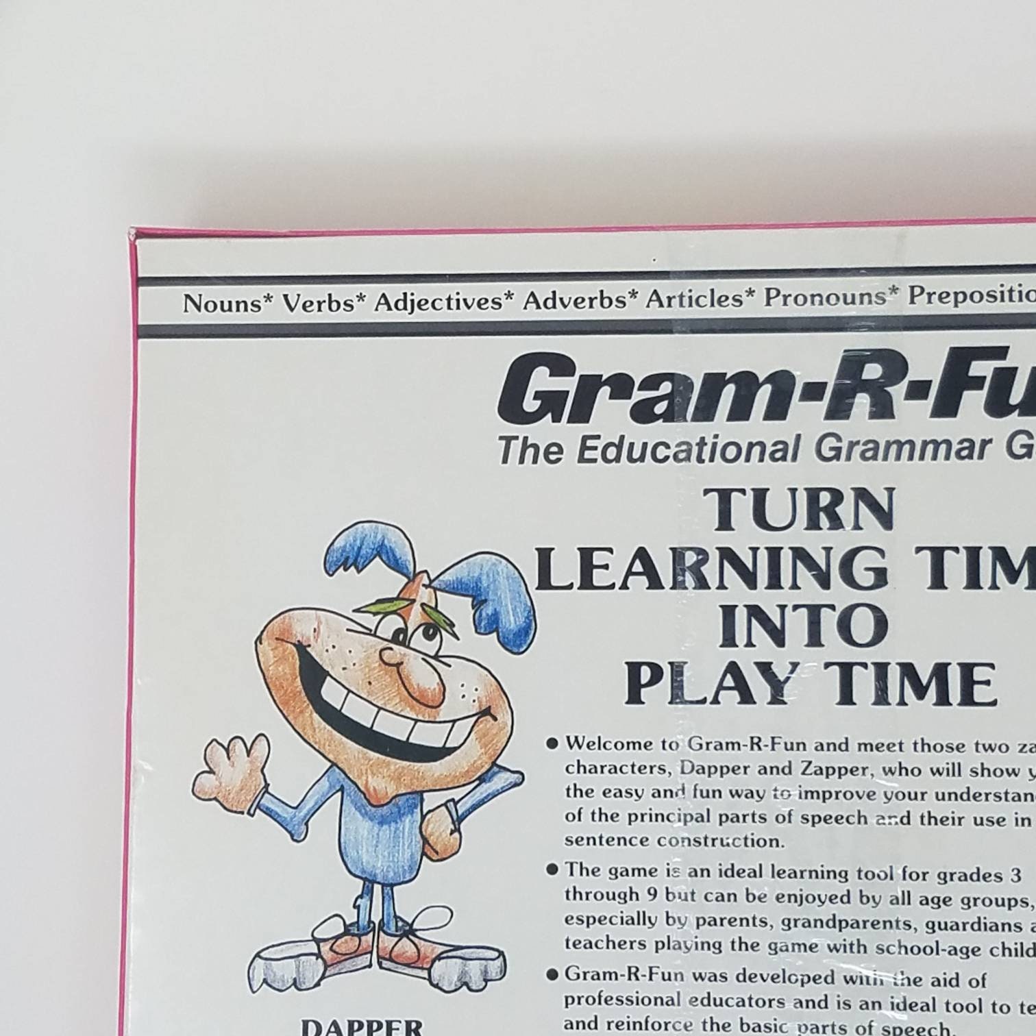 Gram R Fun the Educational Grammar Game Brand New Sealed 1987 Made in ...