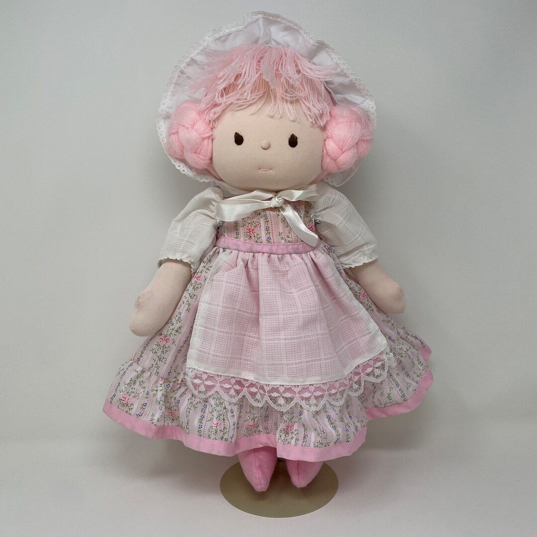 Vintage Applause Stuffed Plush Doll Ursula Precious Moments Pink Outfit ...