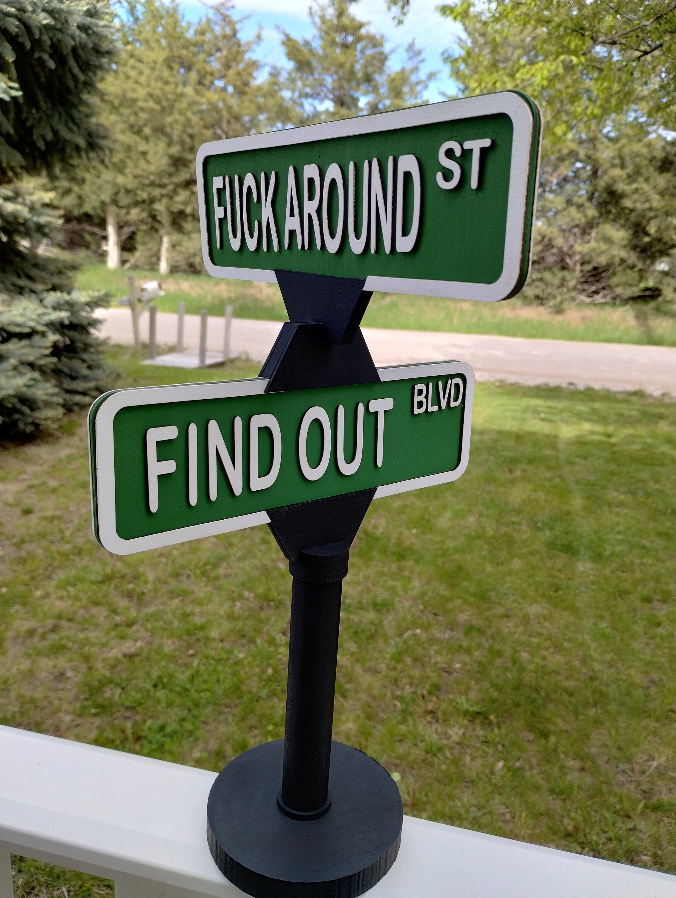Fuck Around Find Out Street Sign - Etsy