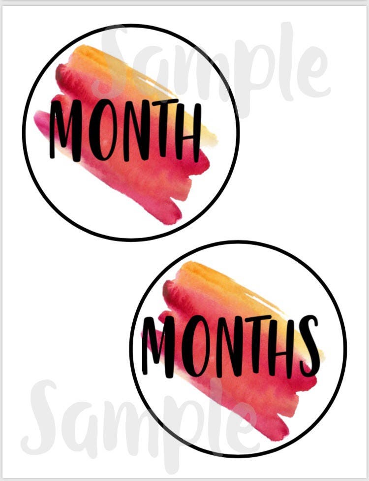 Baby Month Old Signs Baby Signs Baby Milestone Baby Months - Etsy