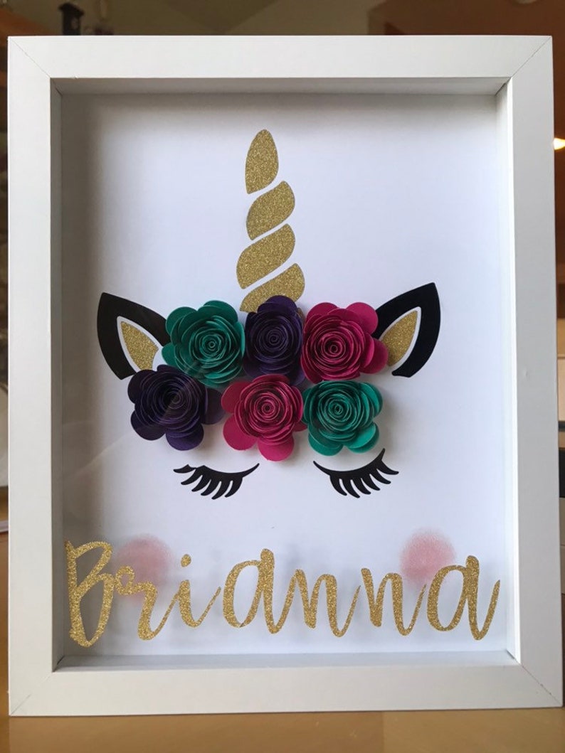Unicorn Shadow Box Unicorn Frame - Etsy