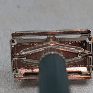 1973 Gillette MEXICO knack Vintage Safety Razor Date Code T4 Hecho En ...
