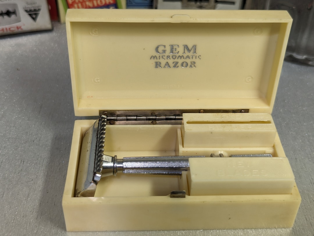 1930s Gem Silver Micromatic Vintage Open Comb TTO Single Edge Safety ...