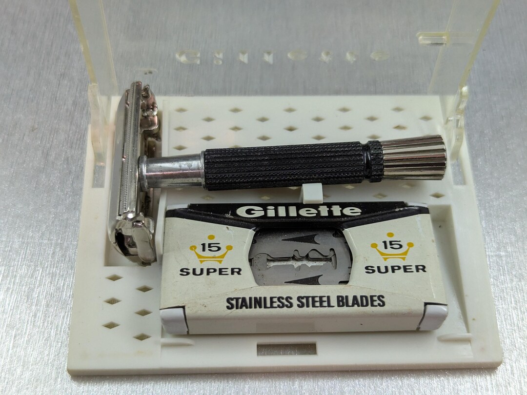 1968 Gillette Black Handle Flare Tip Super Speed "black Beauty" Vintage ...