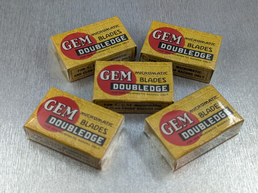 GEM Micromatic Doubleedge Blades New in Packages - 5 Blades - Etsy