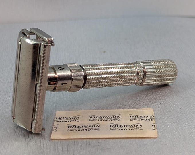 1959 Gillette FATBOY Adjustable Vintage Safety Razor Date Code E1 - Etsy