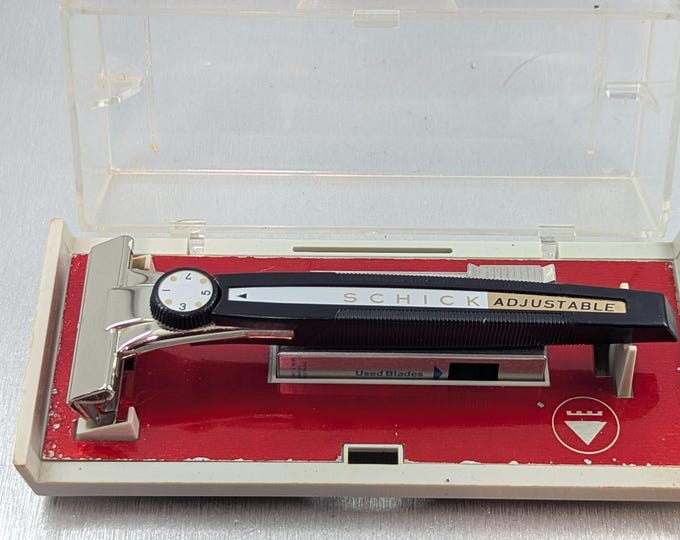 1966 Schick M2 Adjustable Injector Single Edge Vintage Razor Set With ...