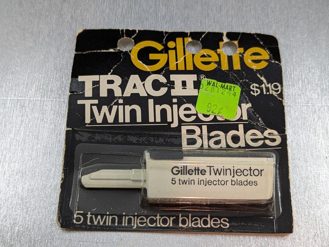 Gillette TRAC II Twin Injector Blades Dispenser - NOS - Etsy
