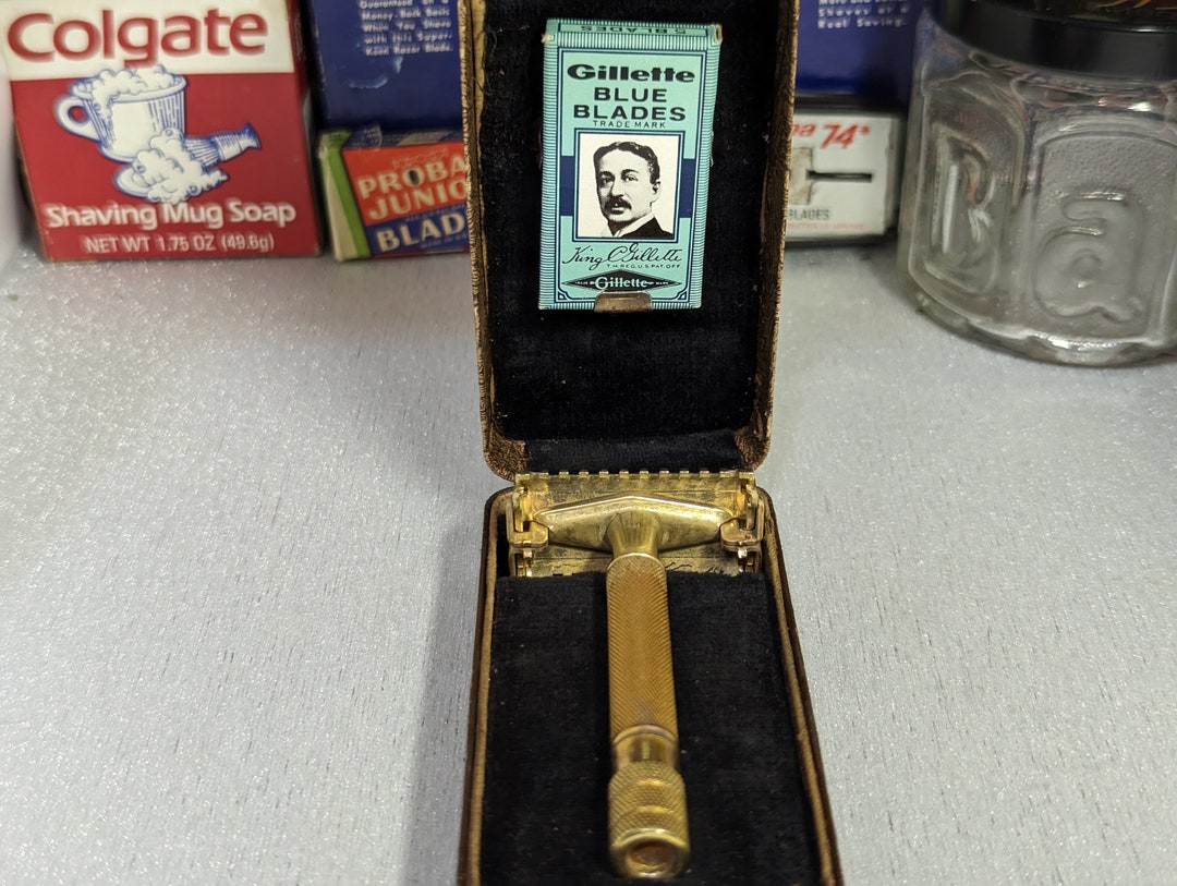 1938 Gillette Gold Sheraton Open Comb TTO Vintage Safety Razor - Etsy
