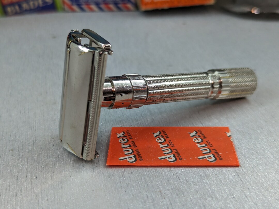 1961 Gillette FATBOY Adjustable Vintage Safety Razor Date Code G2 - Etsy