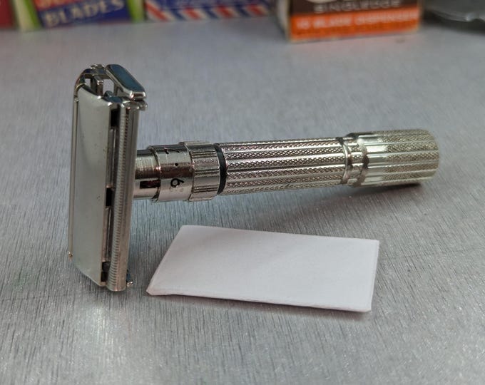 1961 Gillette FATBOY Adjustable Vintage Safety Razor Date Code G2 - Etsy