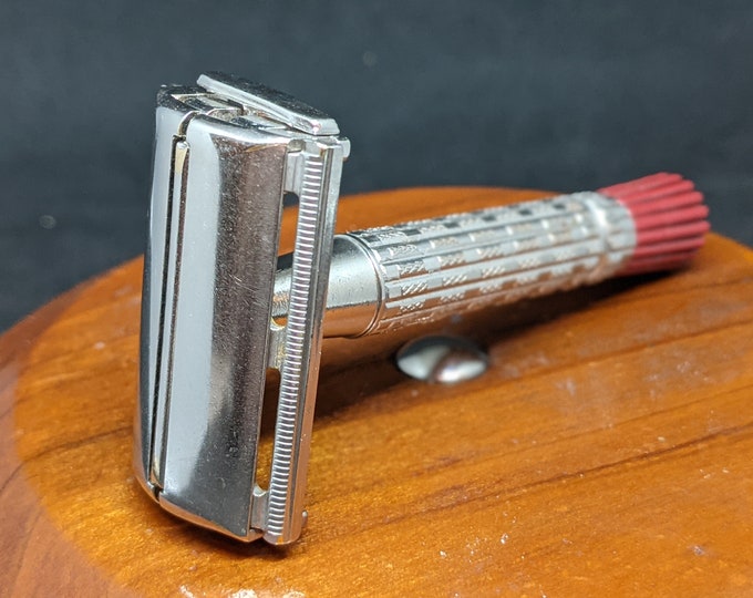 1957 Gillette RED TIP Super Speed Vintage Safety Razor Date Code C1 - Etsy