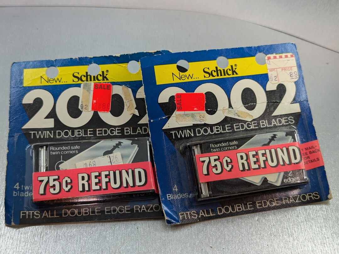1974 SCHICK TWINDOUBLE 2002 Vintage Blade Dispenser - NOS - Etsy