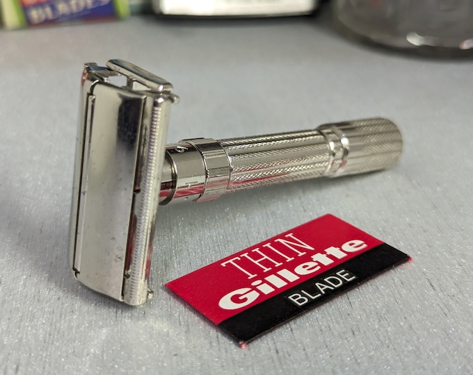 1960 Gillette FATBOY Adjustable Vintage Safety Razor Date Code F2 - Etsy