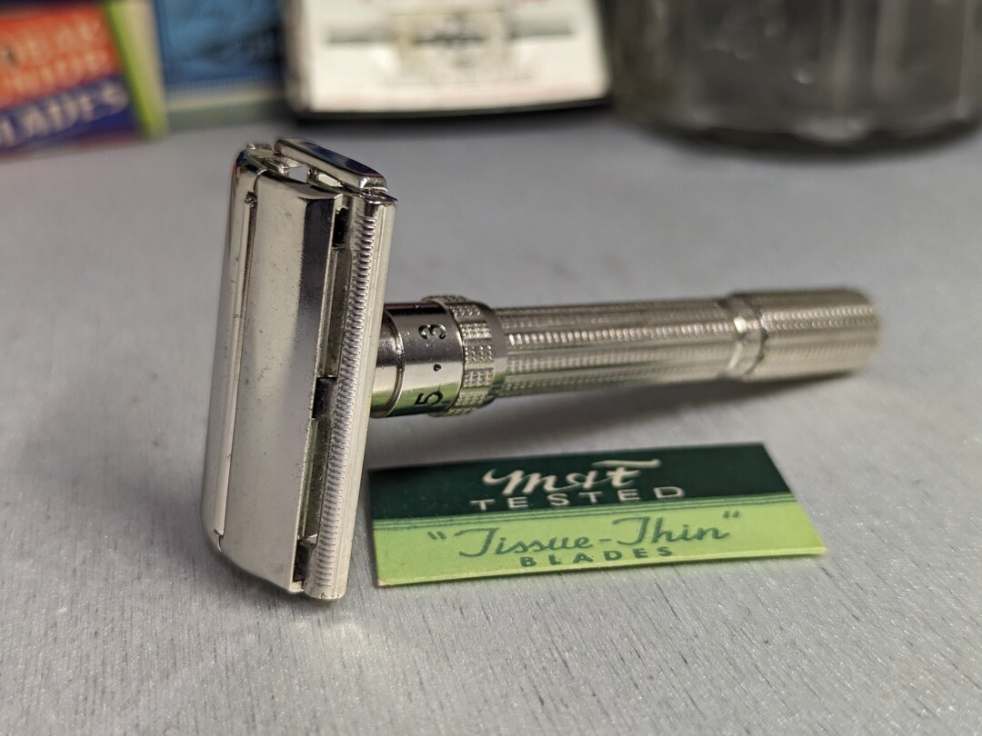 1962 Gillette Slim Adjustable Vintage Safety Razor Date Code H3 - Etsy