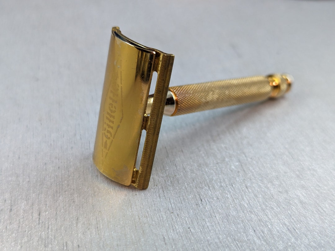 1940s Gillette GOLD Tech Vintage Safety Razor - No Date Code - Etsy