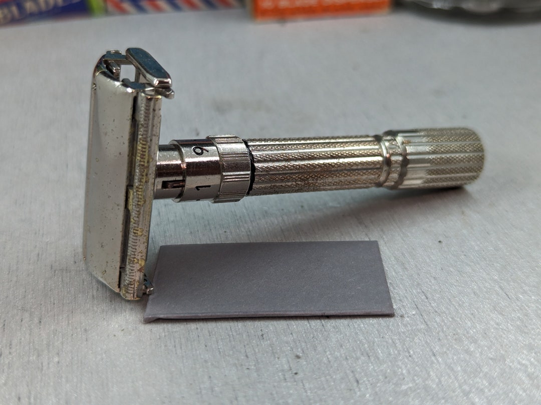 1961 Gillette FATBOY Adjustable Vintage Safety Razor Date Code G2 - Etsy