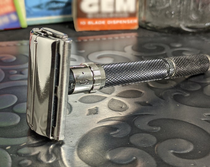 1987 Gillette Super Adjustable PD 109 Vintage Safety Razor Date Code H4 ...