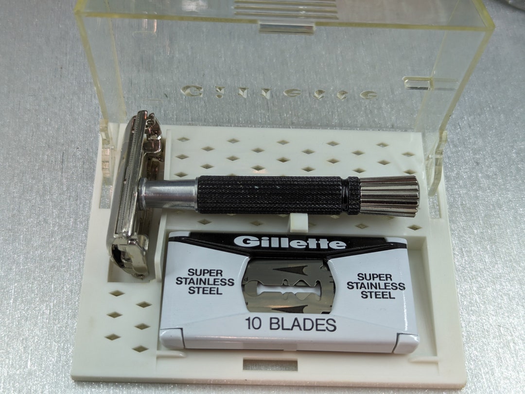 1969 Gillette Black Handle Flare Tip Super Speed "black Beauty" Vintage ...