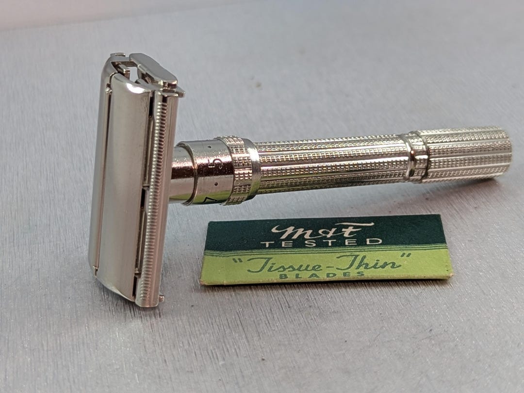 1966 Gillette Slim Adjustable Vintage Safety Razor Date Code L2 - Etsy