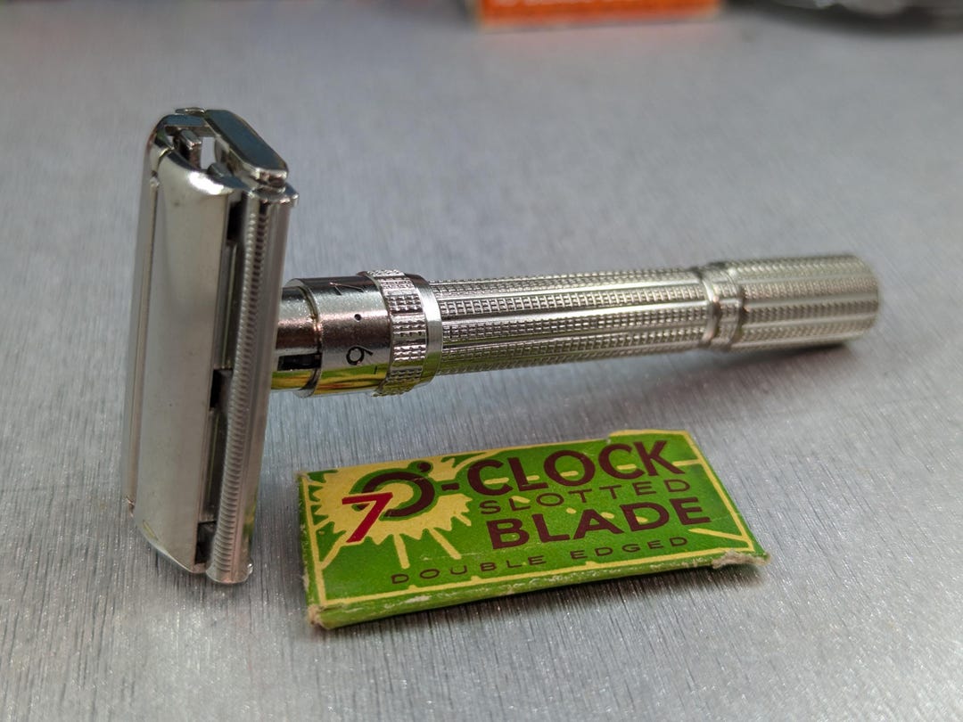 1962 Gillette Slim Adjustable Vintage Safety Razor Date Code H2 - Etsy